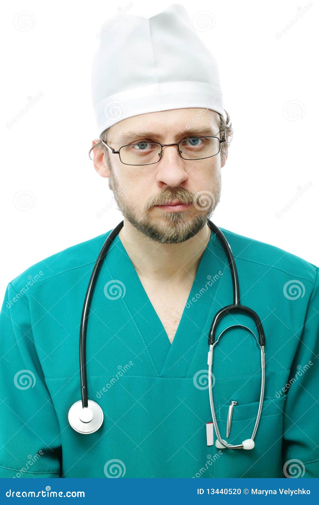 Doctor with stethoscope stock photo. Image of confidence - 13440520