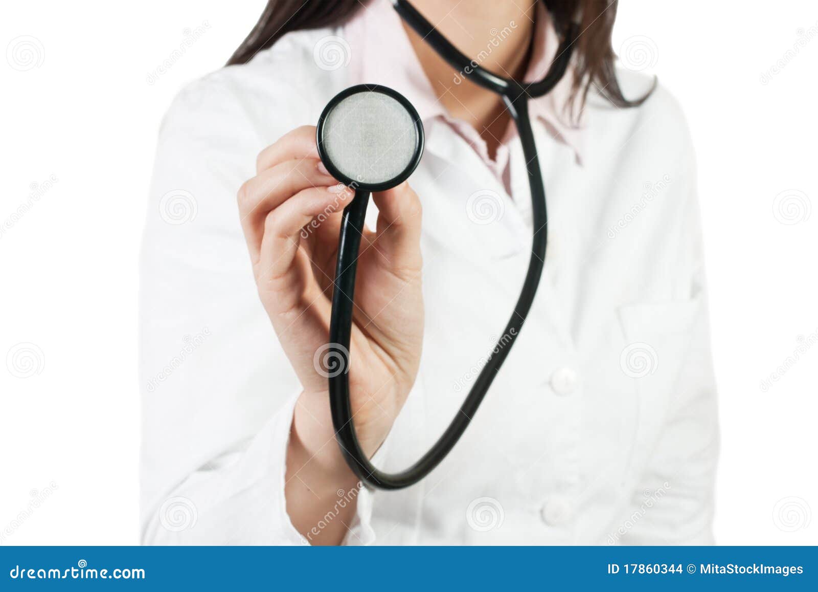 Doctor with stethoscope stock photo. Image of medical - 17860344