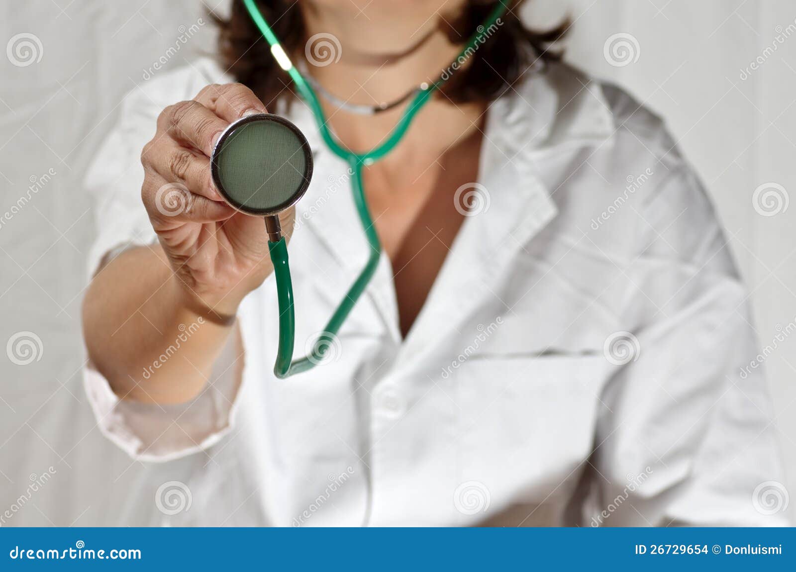 Doctor with stethoscope stock photo. Image of exam, object - 26729654