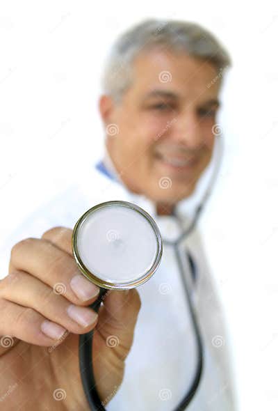 Doctor with stethoscope stock photo. Image of illness, checkup - 267430