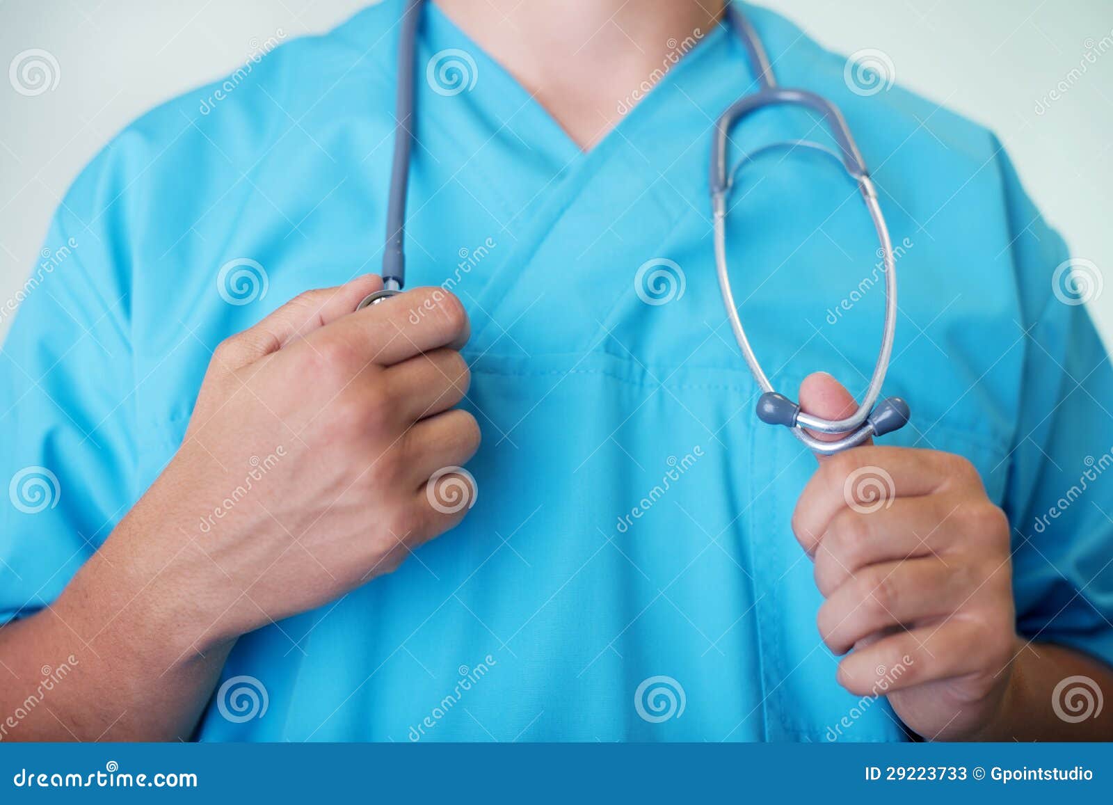 Doctor with stethoscope stock image. Image of expertise - 29223733