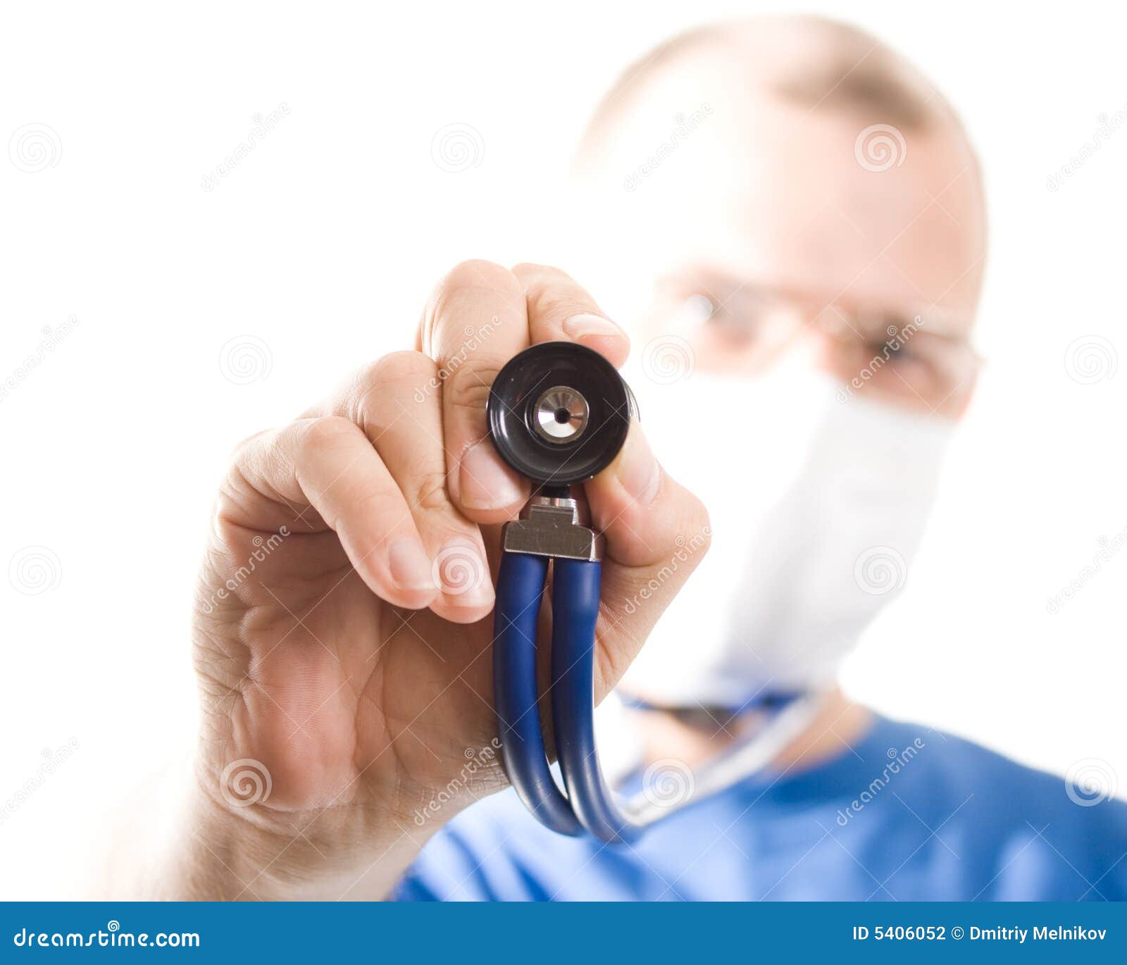 Doctor with stethoscope stock photo. Image of hear, check - 5406052