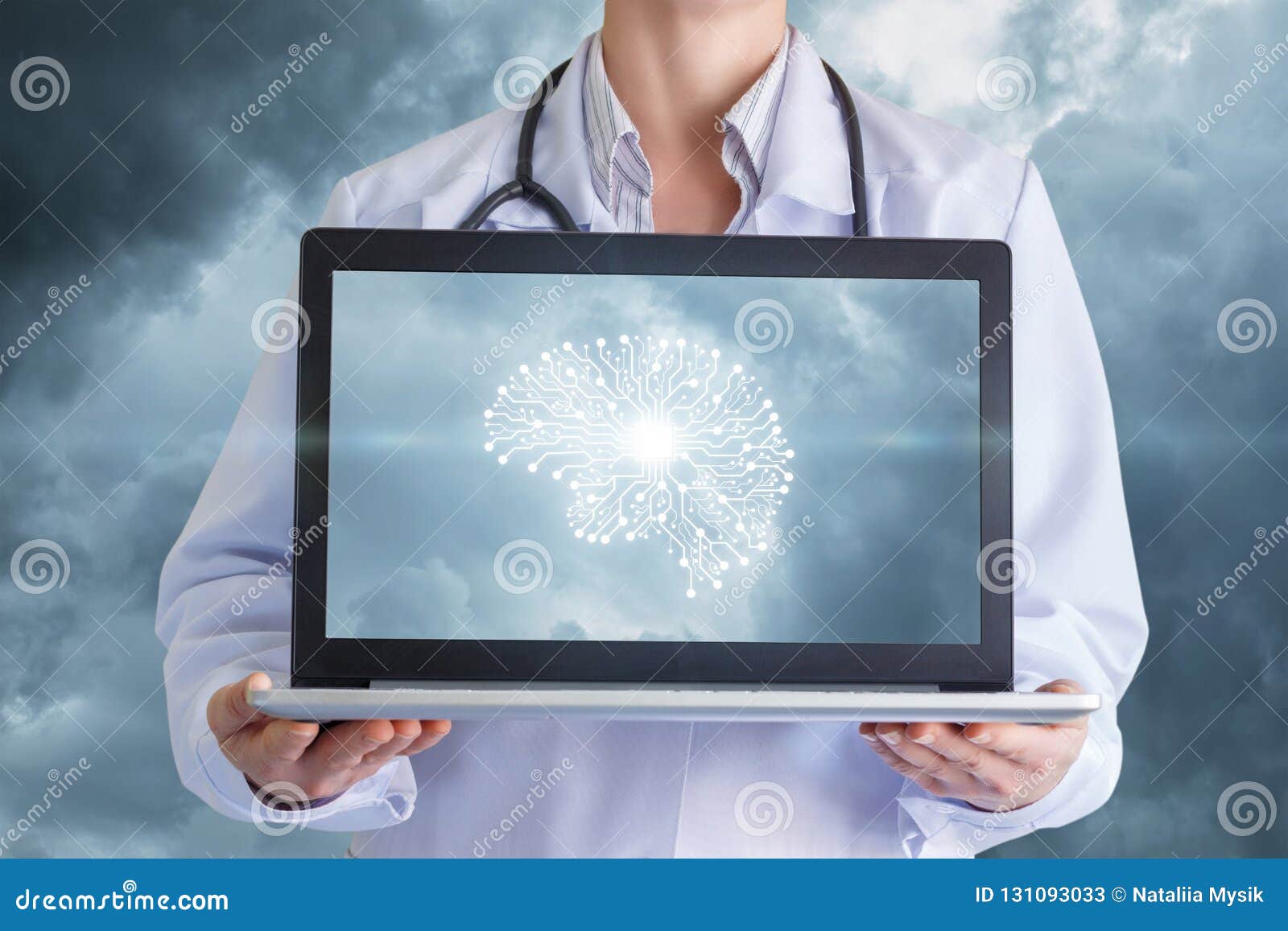 The Concept is the Perspective Future of Modern Medicine. Stock Image ...
