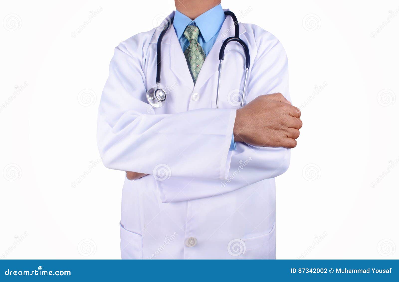 Doctor with Stethoscope Isolated Stock Photo - Image of adult ...