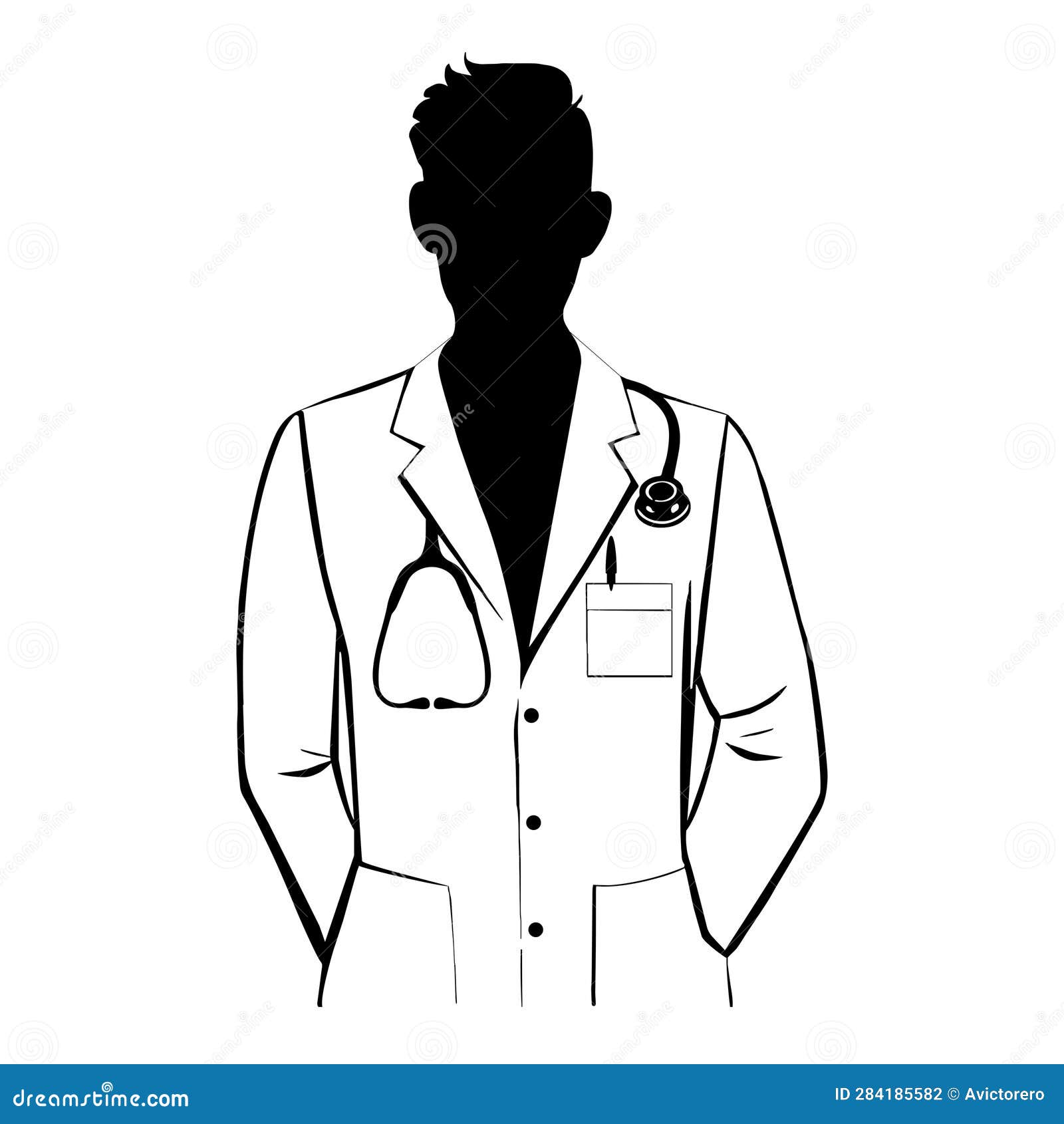 Doctor Vector Silhouette