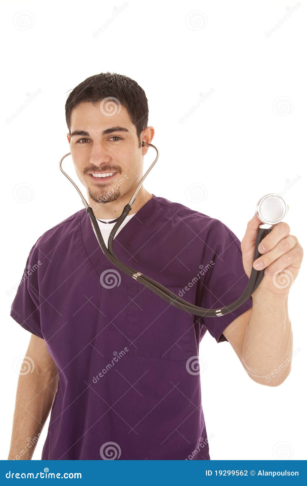 Doctor with Stethoscope Smile Stock Photo - Image of hispanic, business ...