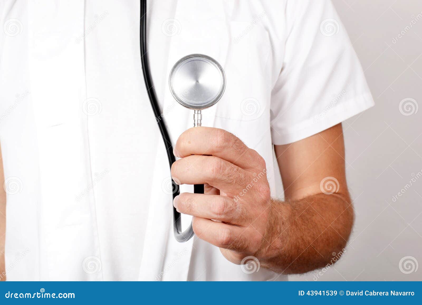 Doctor with stethoscope stock image. Image of hospital - 43941539