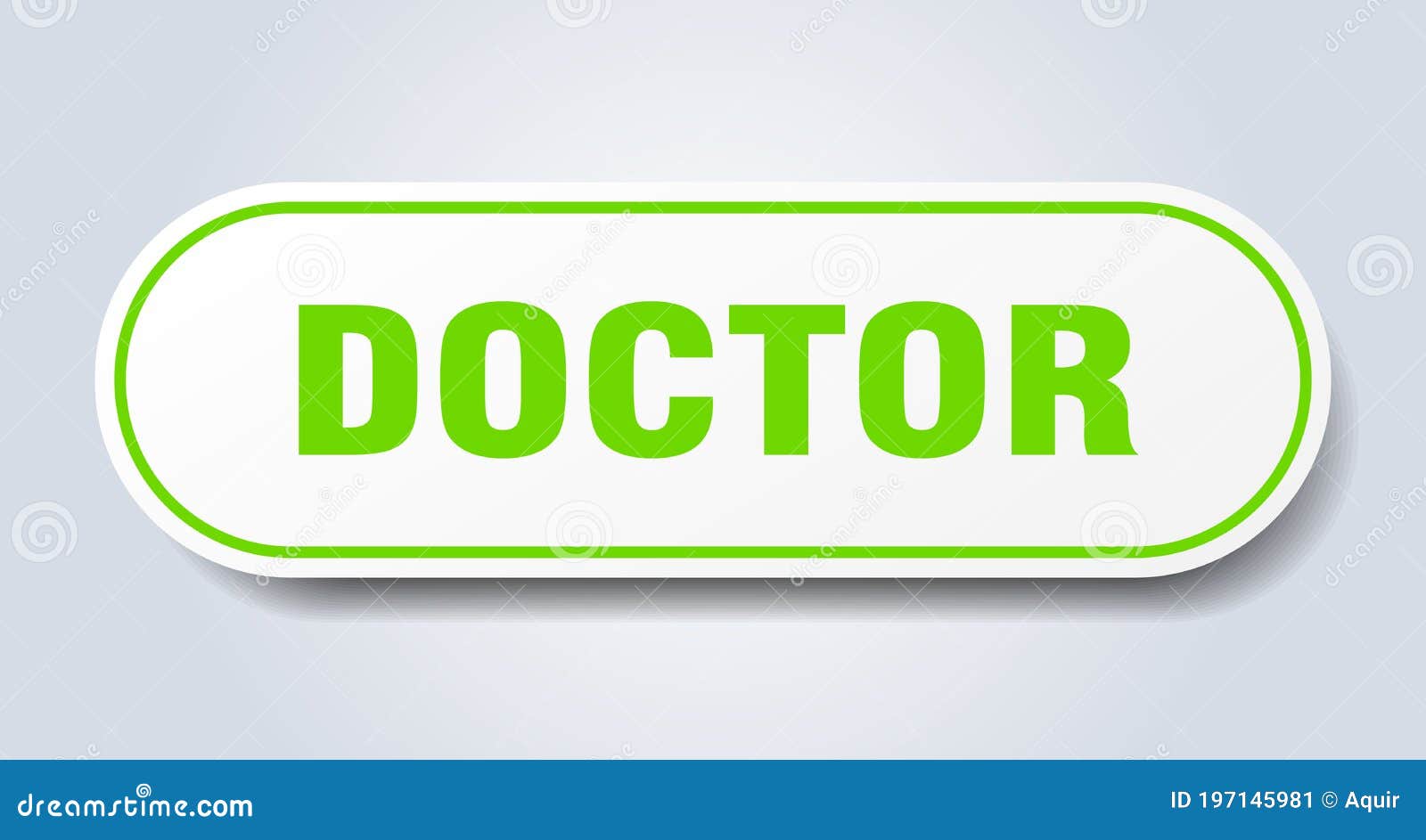 Doctor sticker. stock vector. Illustration of price - 197145981