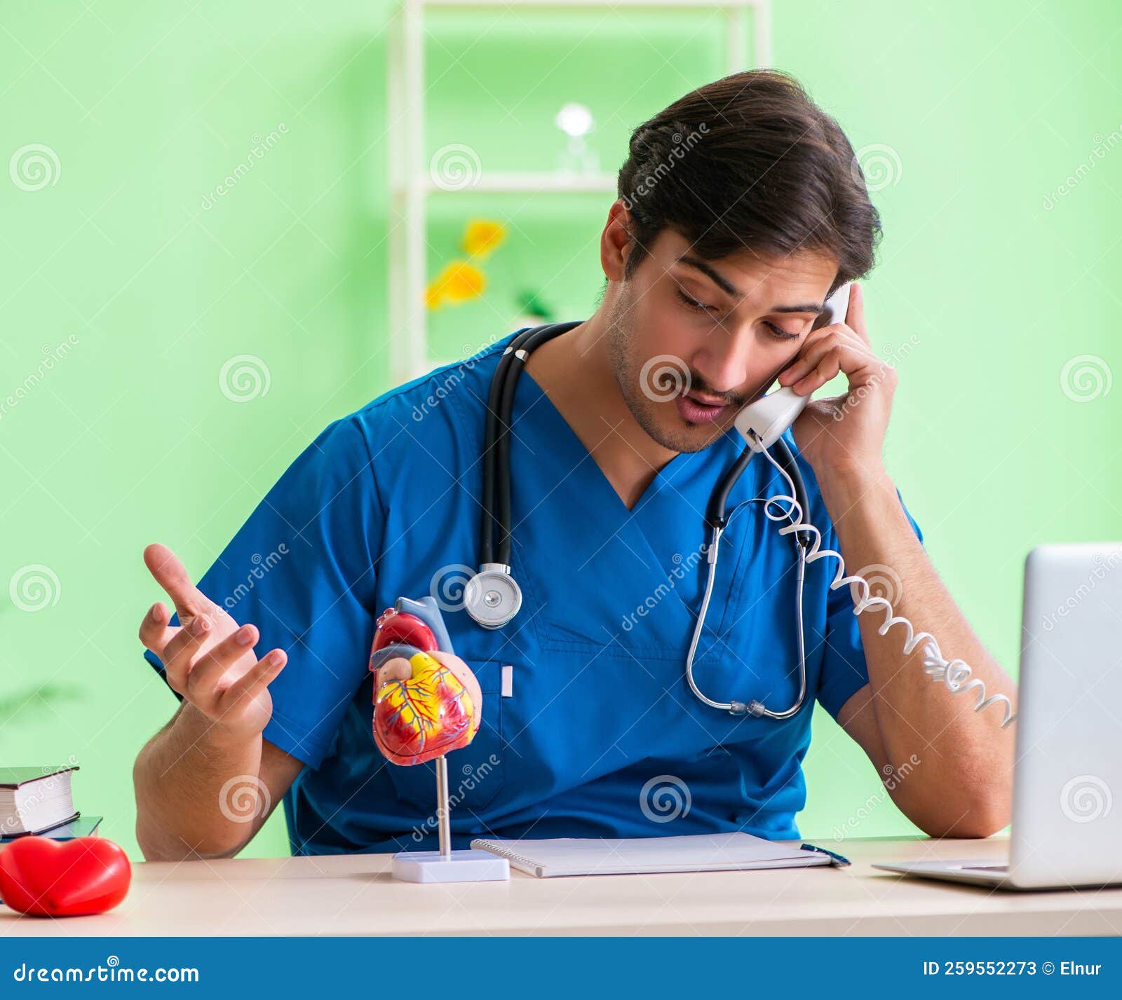 Doctor Student Explaining Heart Problems Stock Image - Image of anatomy ...