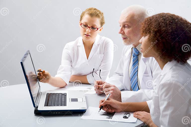 Doctor and students stock image. Image of hospital, positivity - 13758125