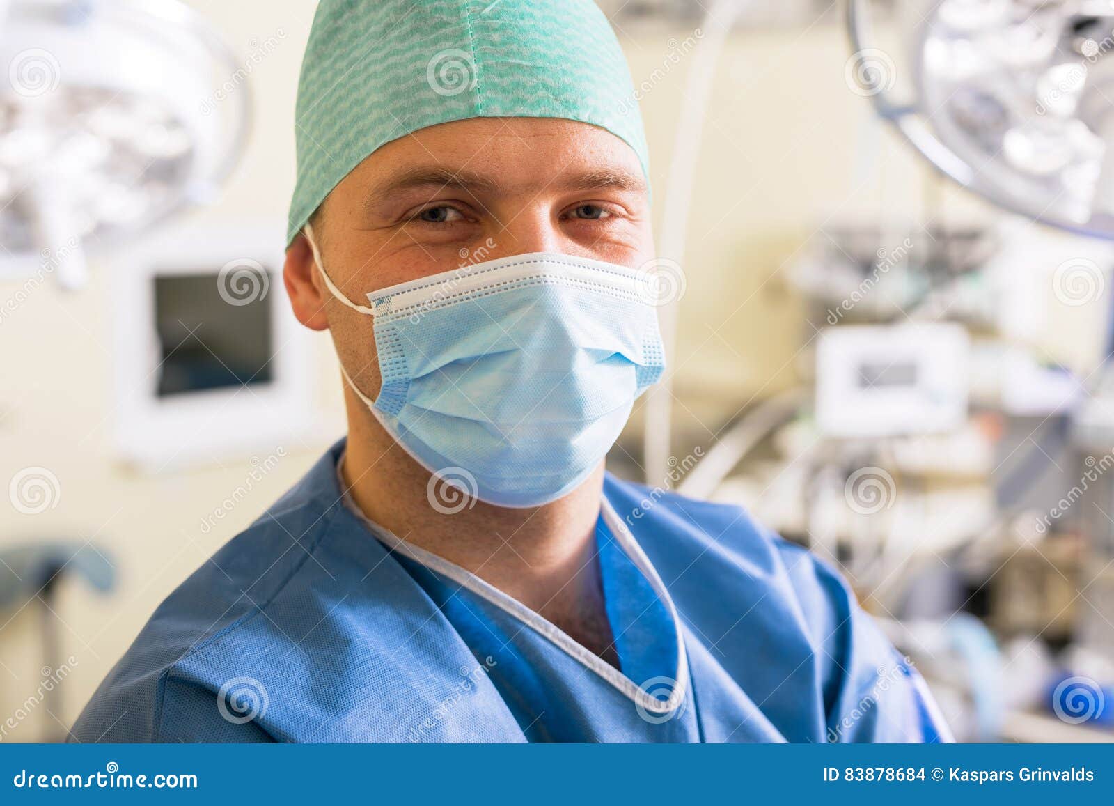 Doctor in Surgery Room with His Face Covered Stock Photo - Image of ...