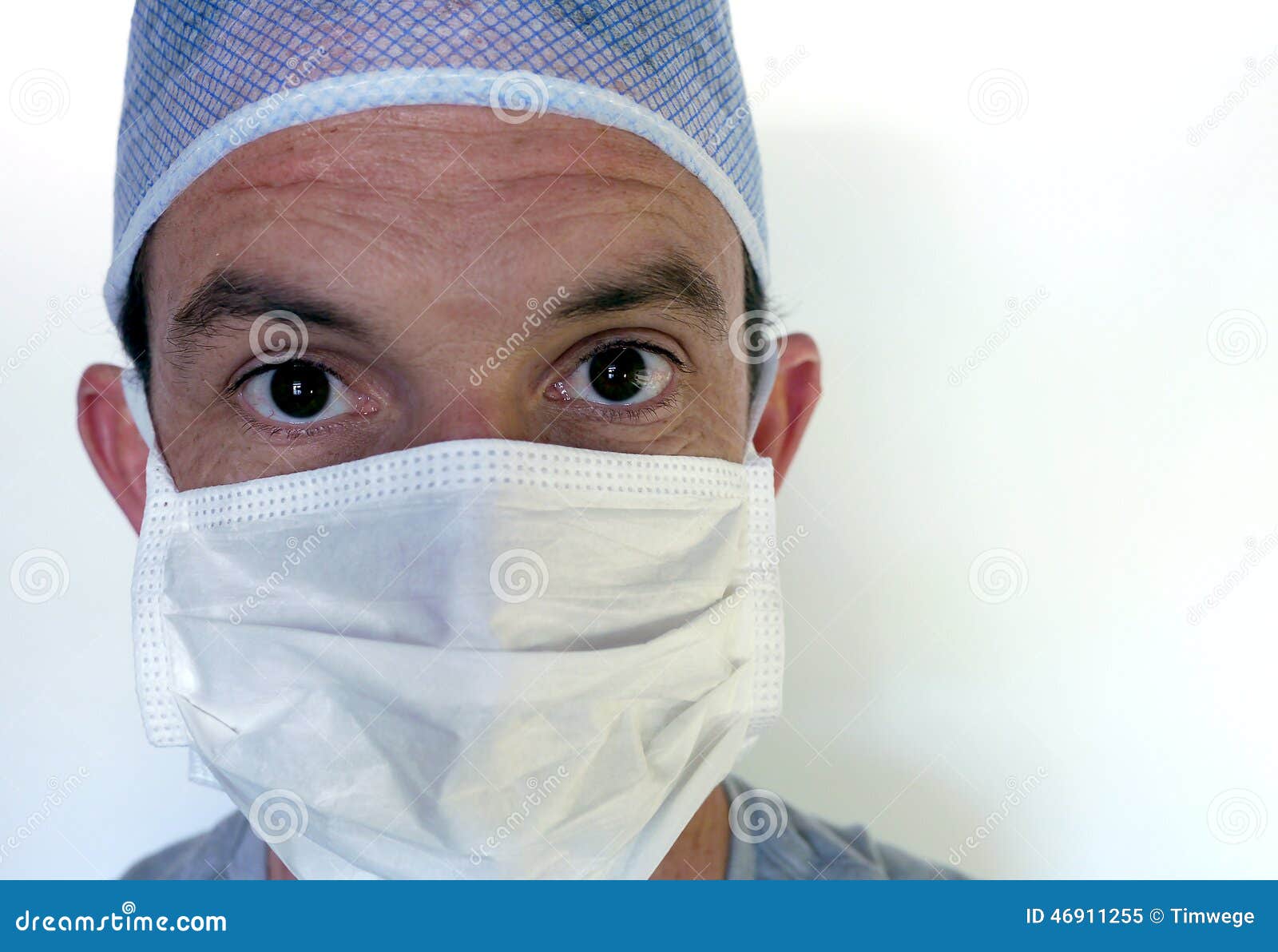 Doctor in surgical mask stock image. Image of trust, mask - 46911255