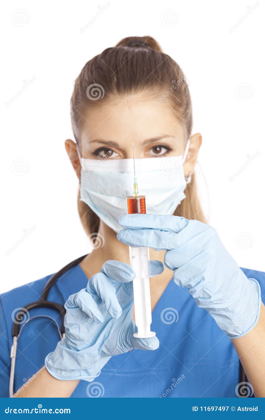 Doctor with a syringe stock image. Image of human, healthcare - 11697497