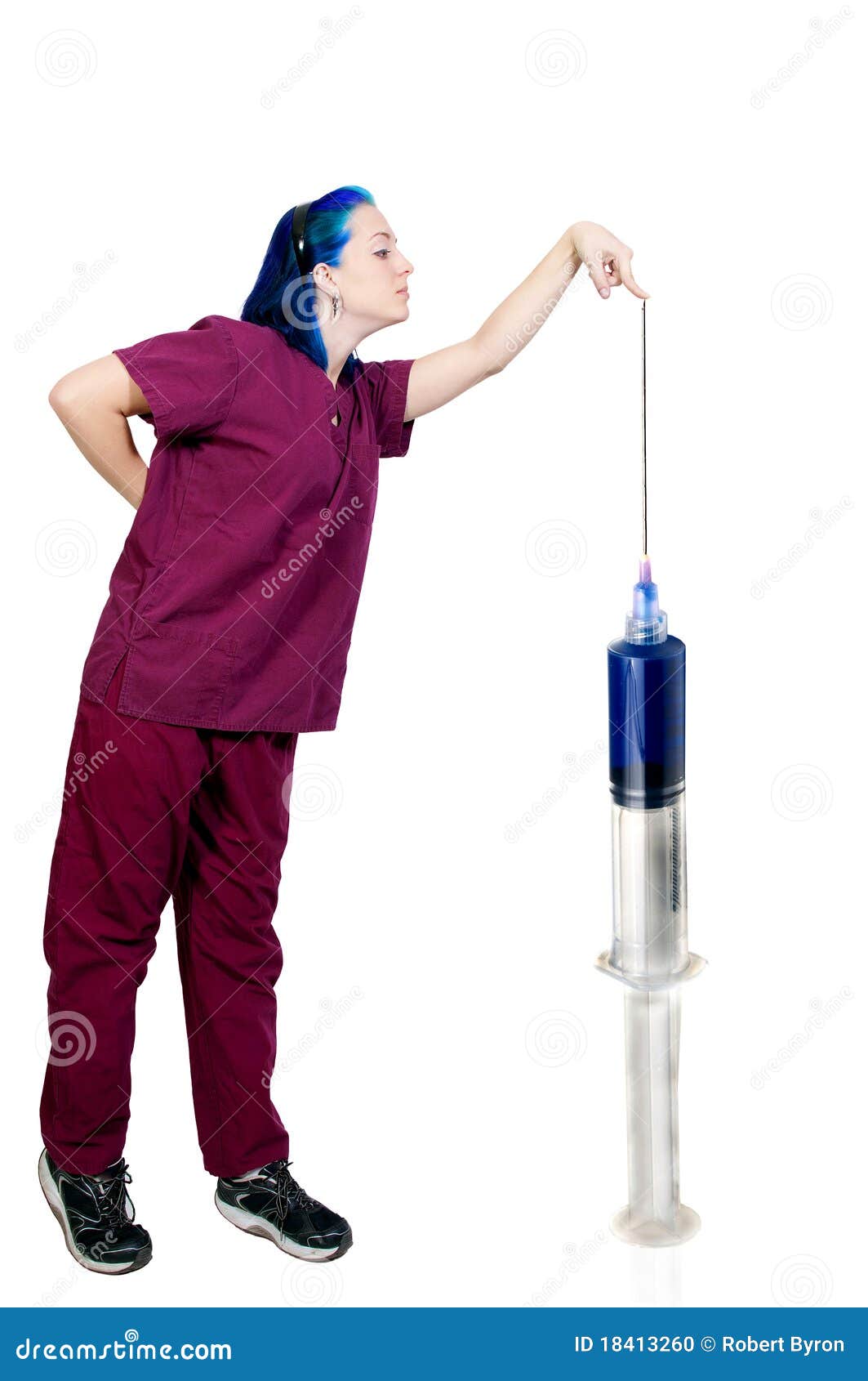 Doctor with a Syringe stock photo. Image of serum, prescribe - 18413260