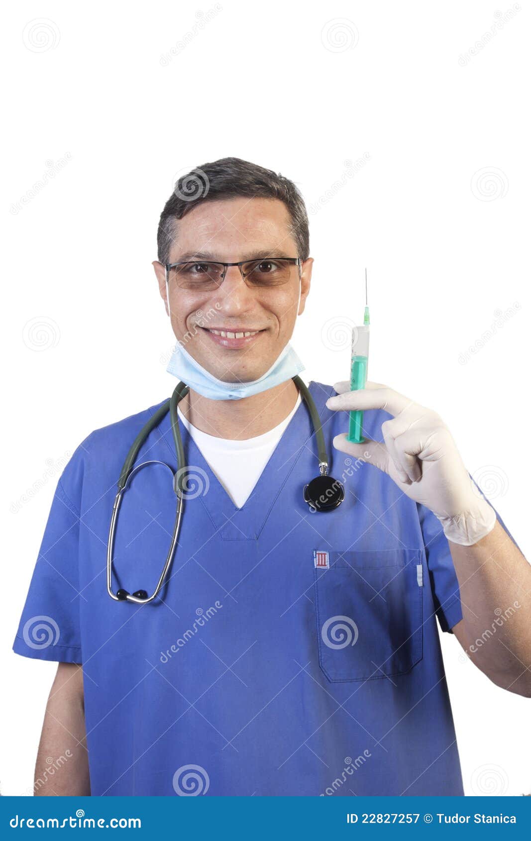 Doctor with syringe stock image. Image of injection, disease - 22827257
