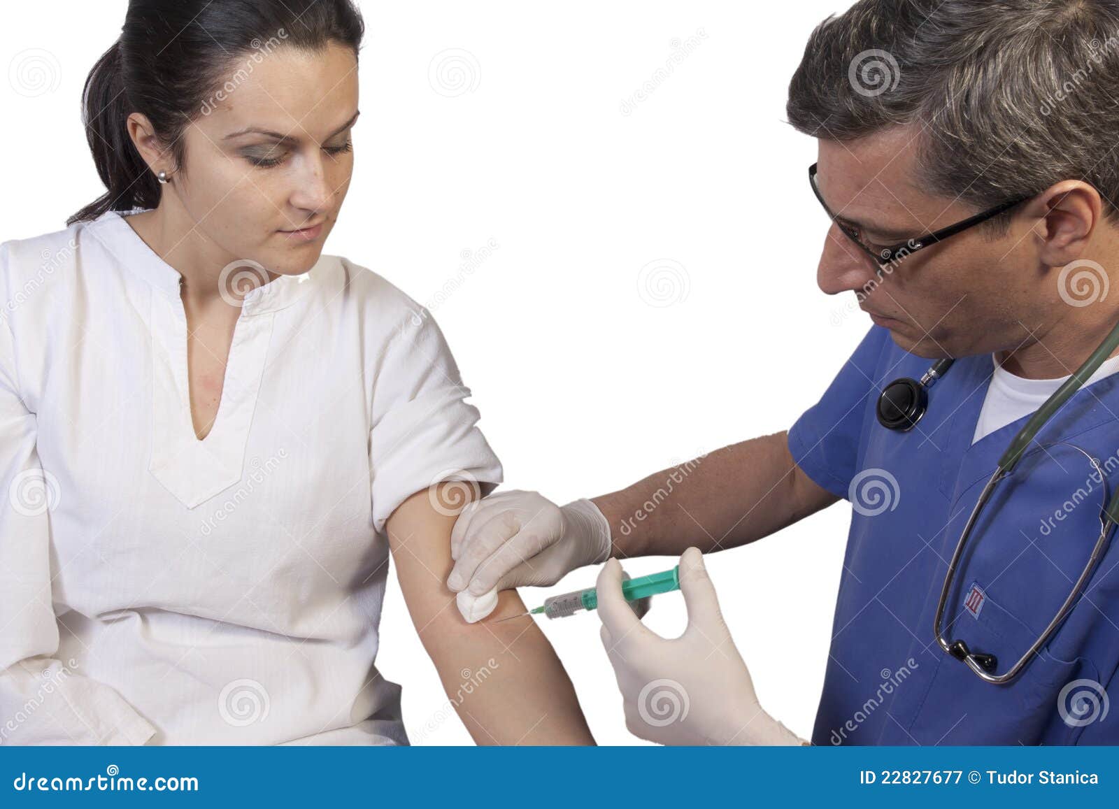 Doctor with syringe stock image. Image of sick, protection - 22827677