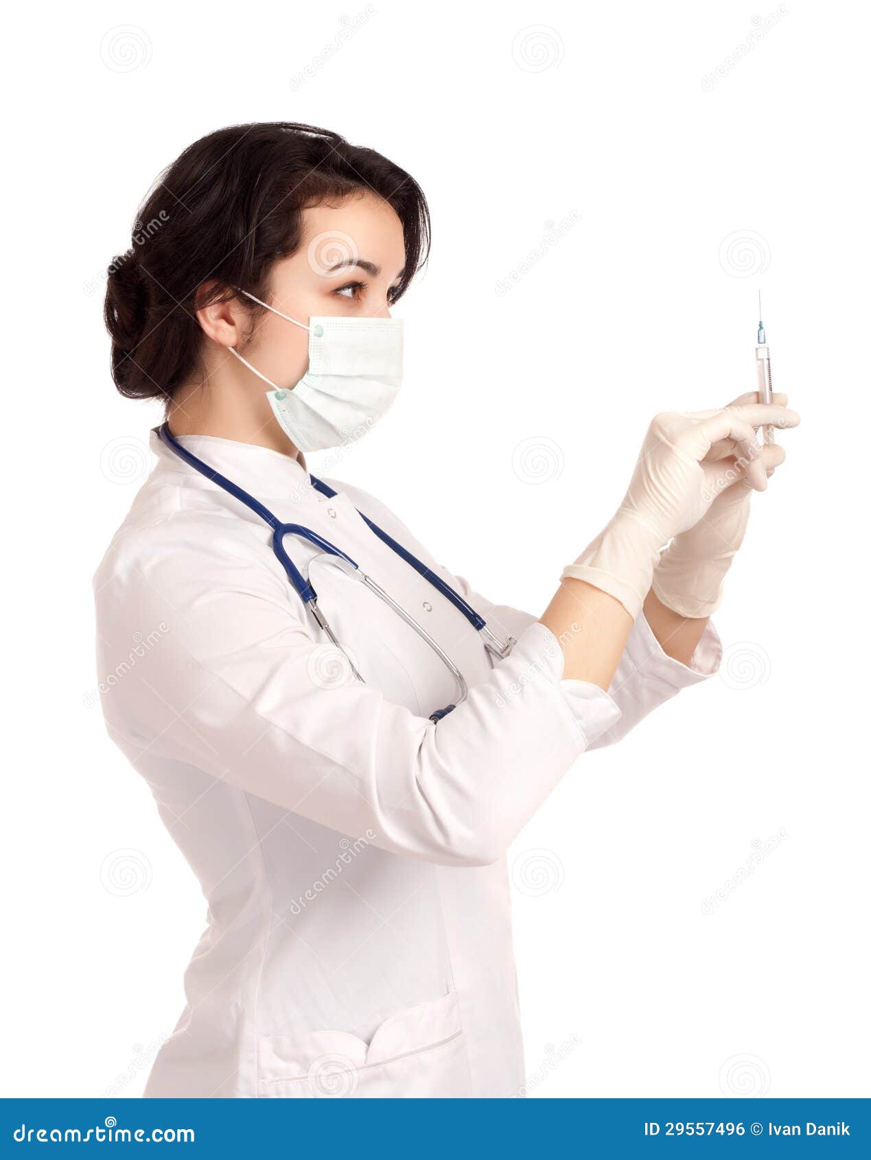 Doctor with syringe stock photo. Image of injection, illness - 29557496