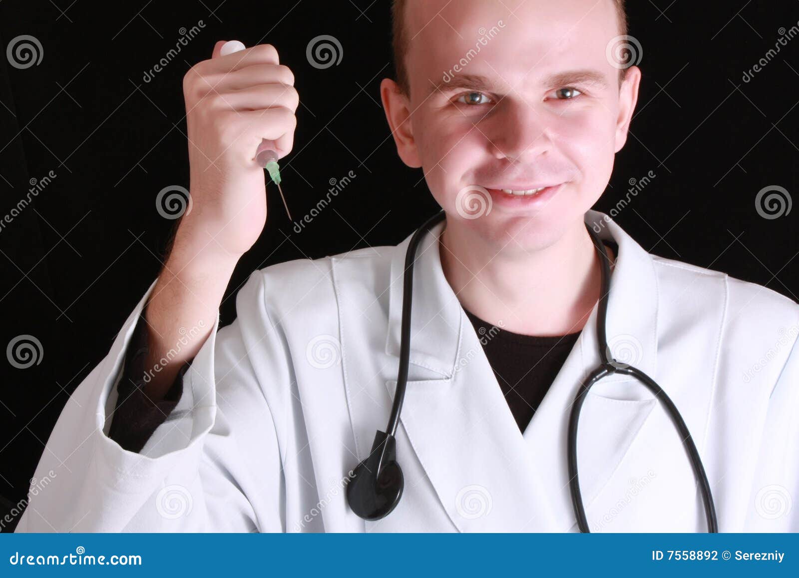 Doctor with syringe stock photo. Image of doctor, injection - 7558892