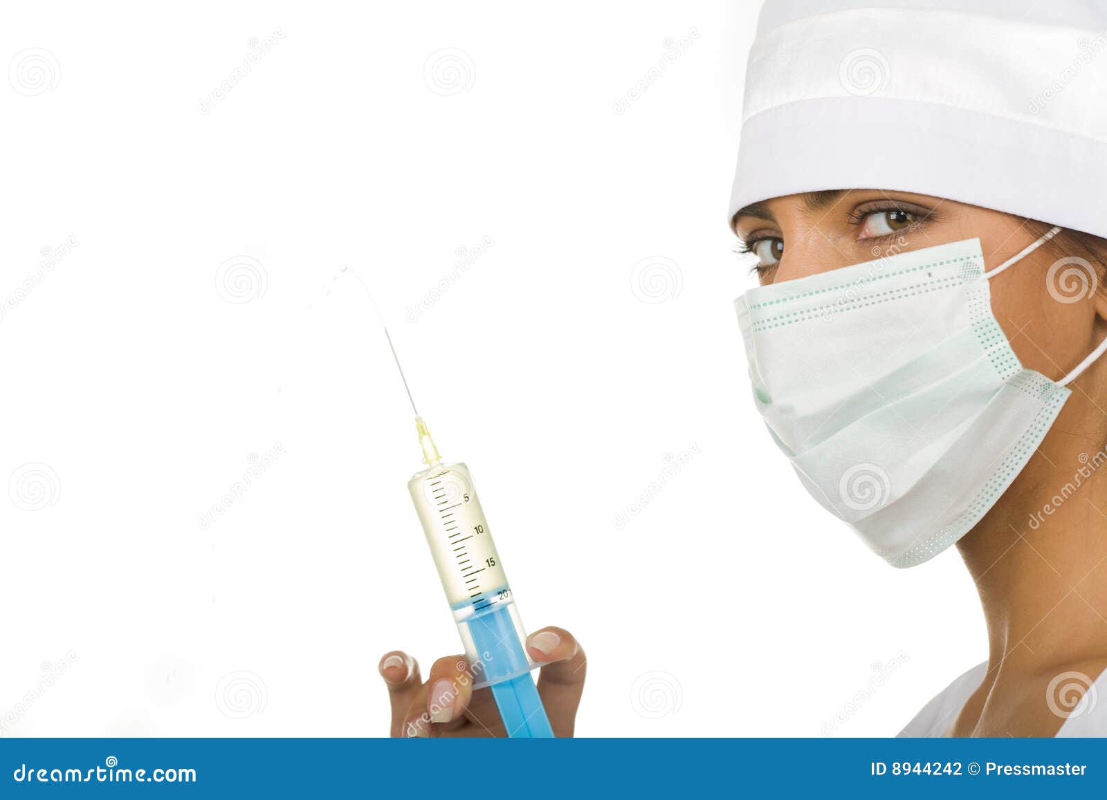 Doctor with syringe stock photo. Image of chemist, medicine - 8944242