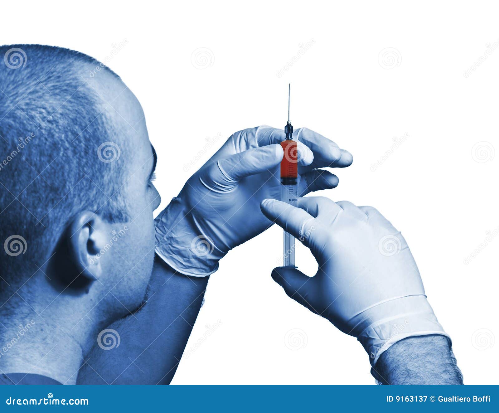 Doctor with syringe stock image. Image of male, occupation - 9163137