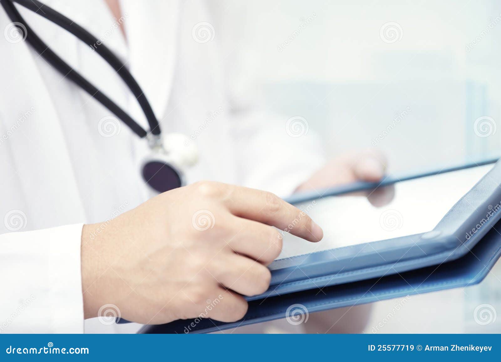 Doctor with Tablet Computer Stock Image - Image of help, healthcare ...