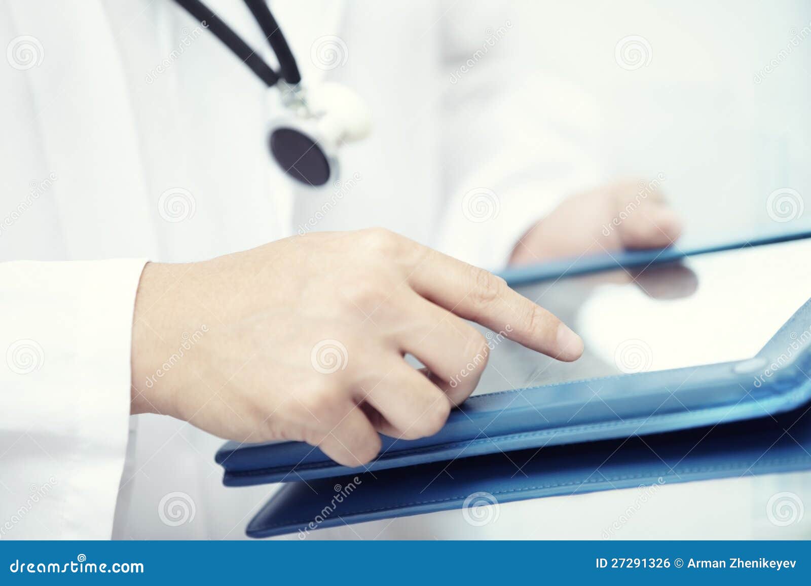 Doctor with Tablet Computer Stock Photo - Image of practitioner ...
