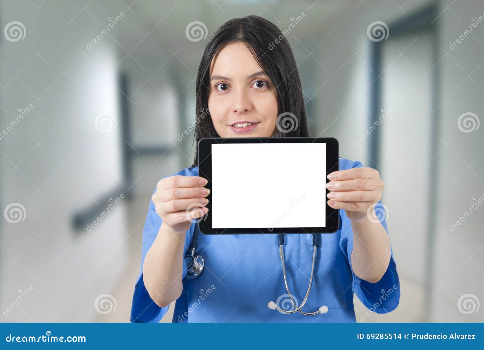 Doctor with tablet stock photo. Image of background, health - 69285514