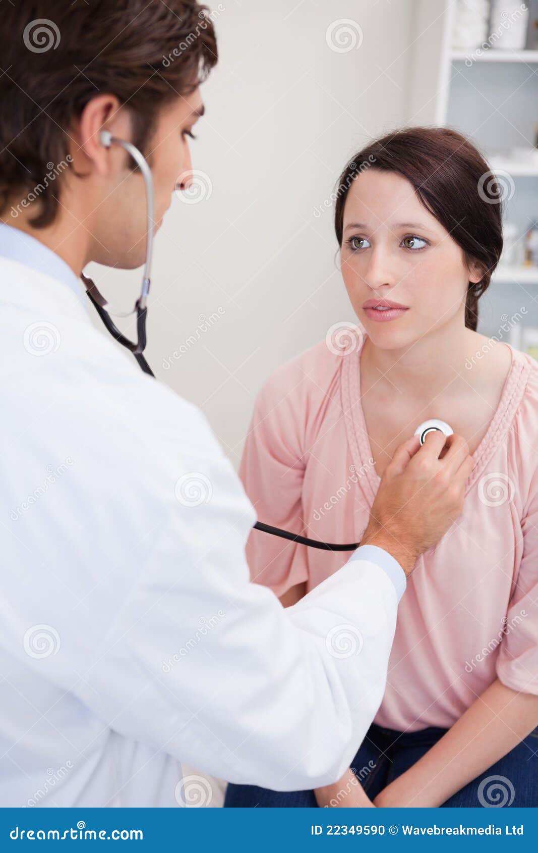 Doctor Taking His Patients Heart Beat Stock Photo - Image of health ...
