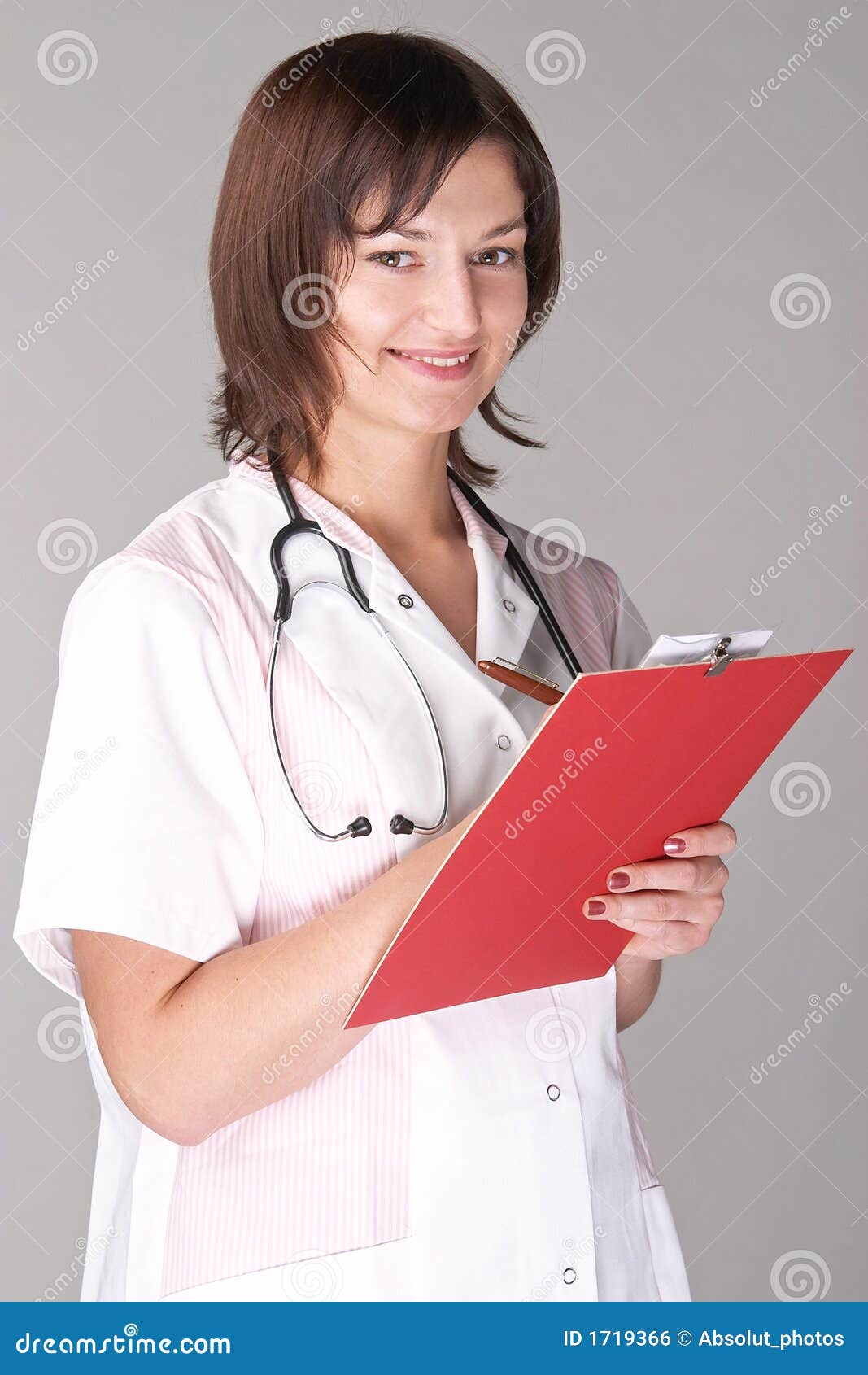 Doctor taking notes stock photo. Image of adult, coat - 1719366