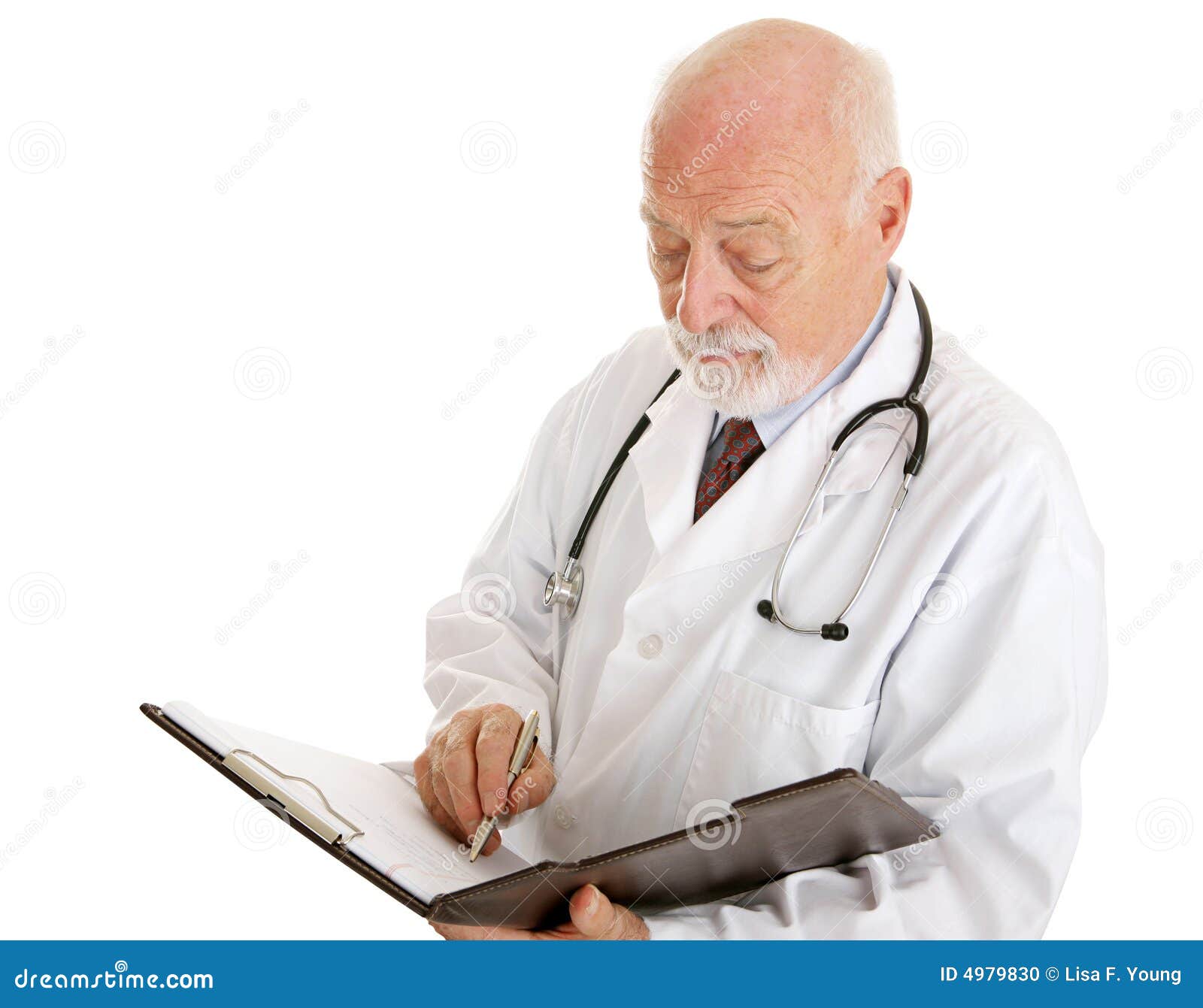 Doctor - Taking Notes stock photo. Image of face, collar - 4979830