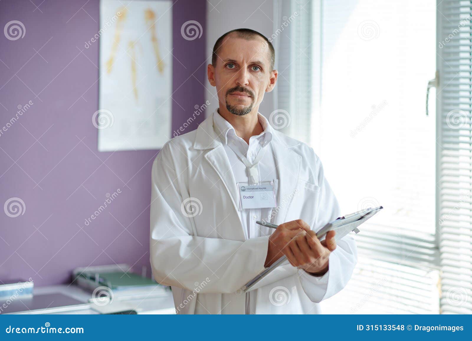 Doctor Taking Notes on Document Stock Photo - Image of hospital ...
