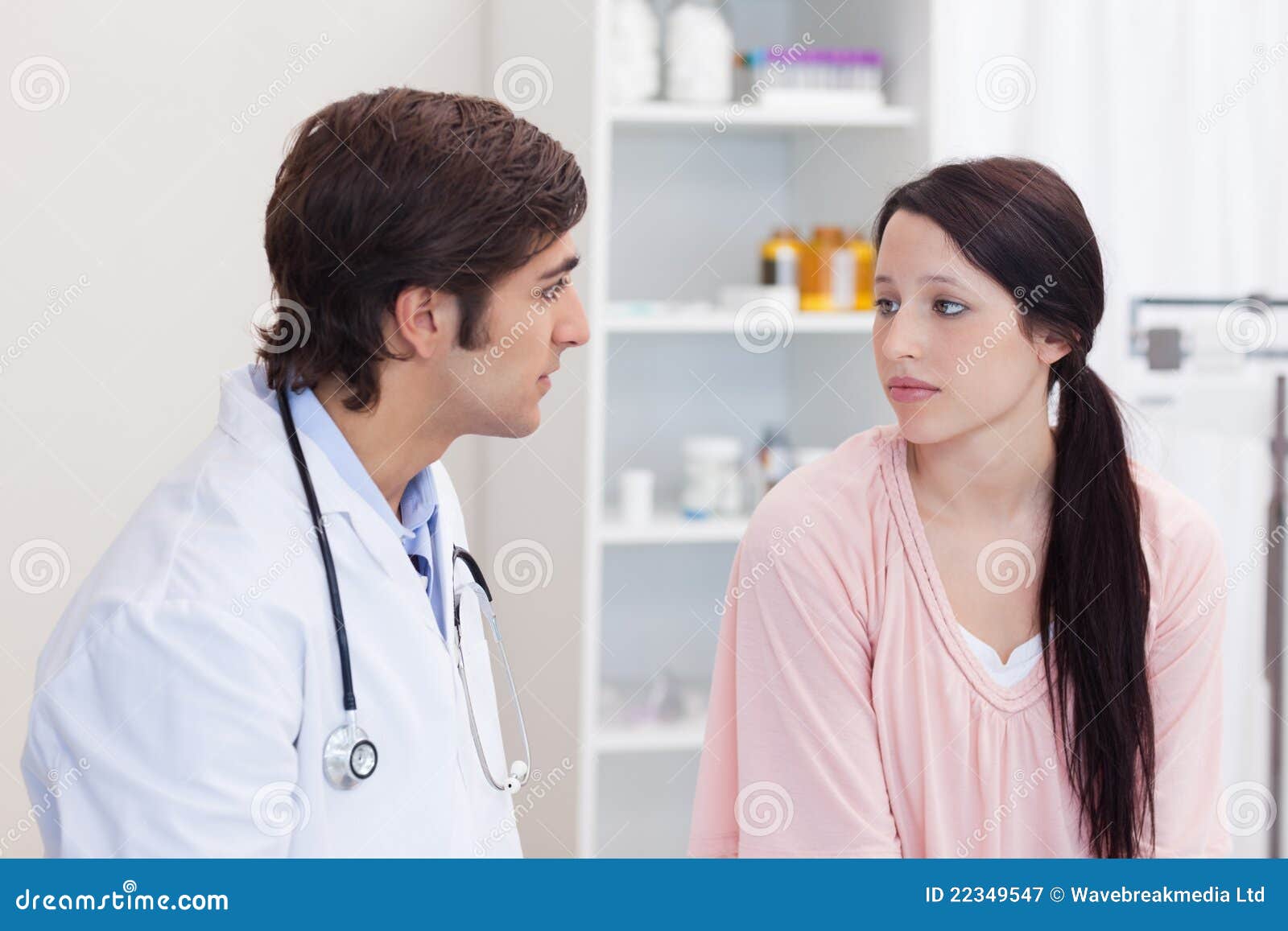 Doctor Talking with His Patient Stock Image - Image of practitioner ...