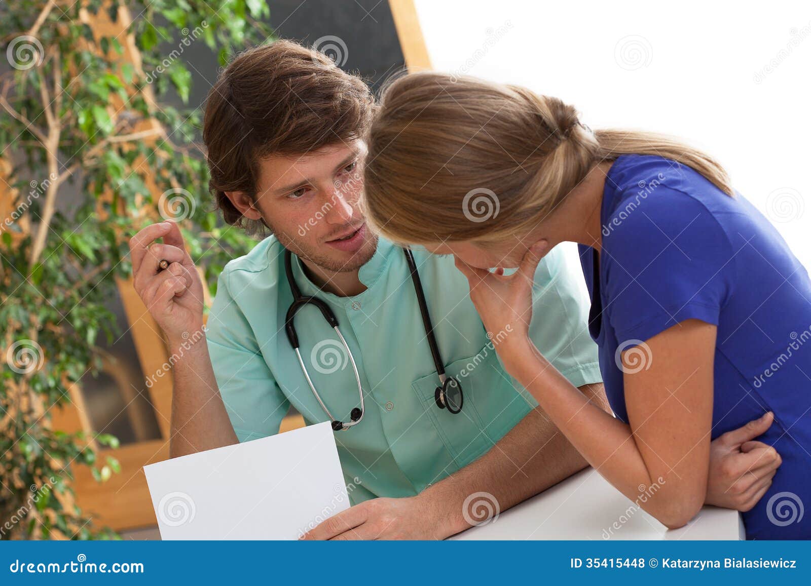 Doctor Talking with His Patient Stock Photo - Image of doctors, medical ...