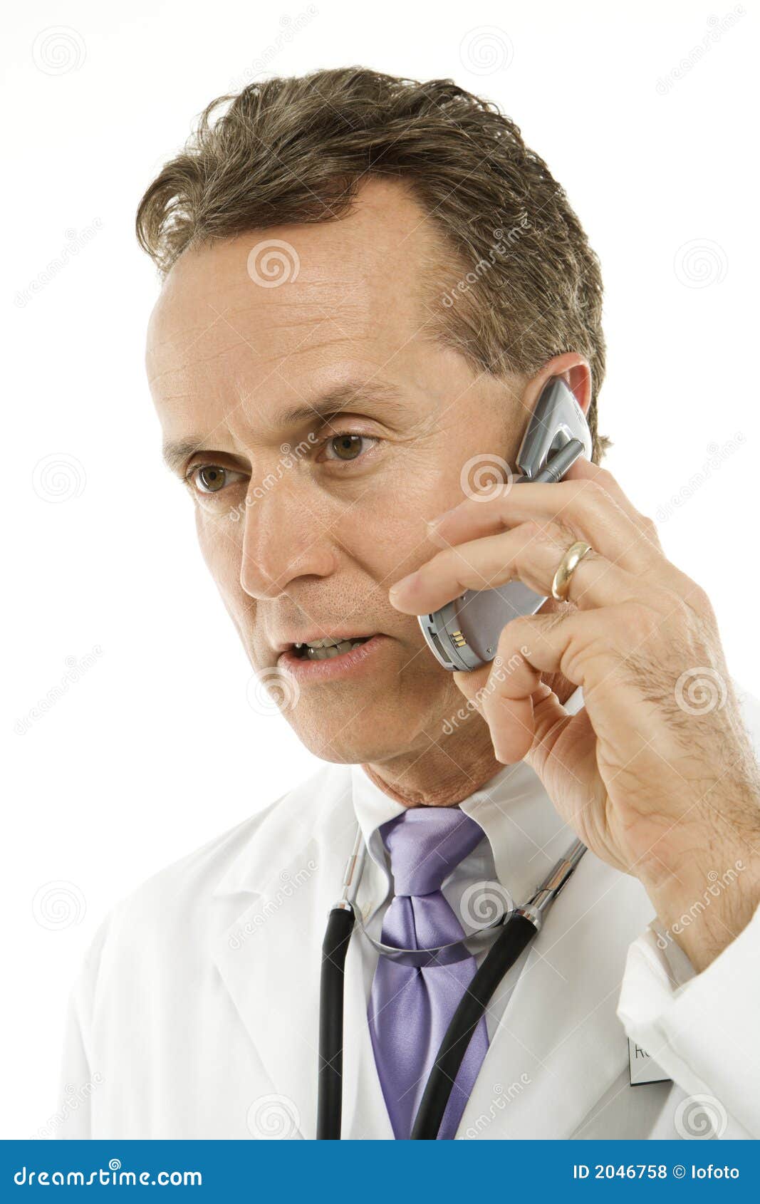Doctor talking on phone stock photo. Image of person, photograph - 2046758