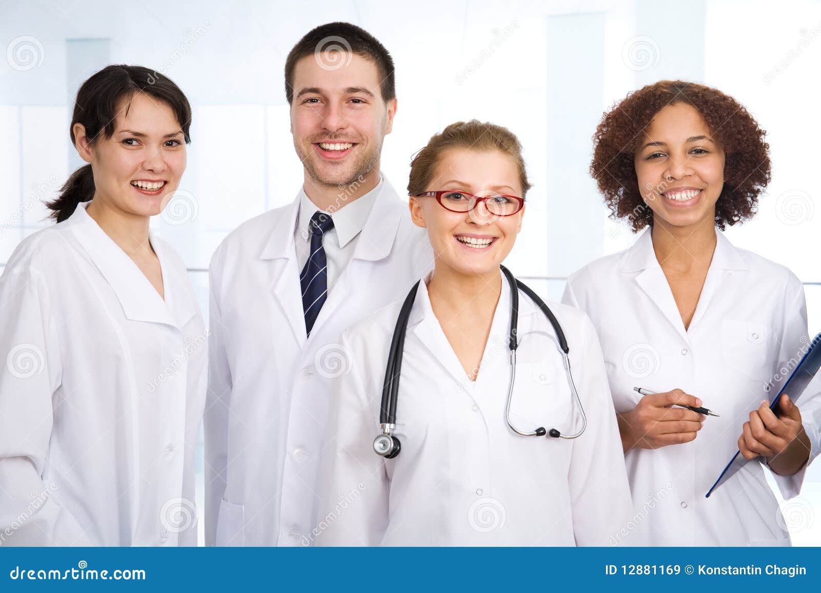 Doctor and team stock image. Image of leadership, lifestyle - 12881169