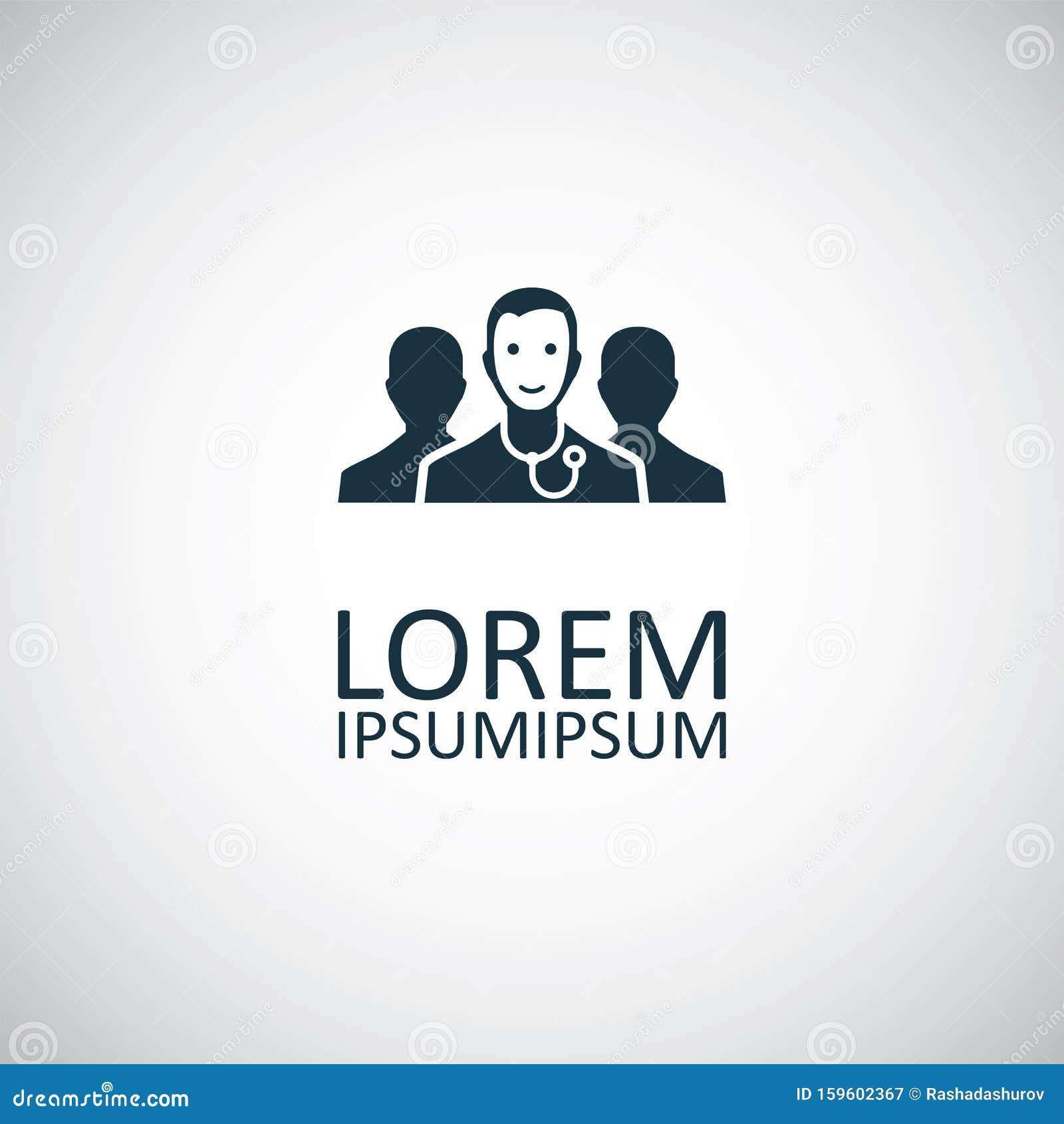 Doctor Team Icon for Web and Stock Vector - Illustration of ...