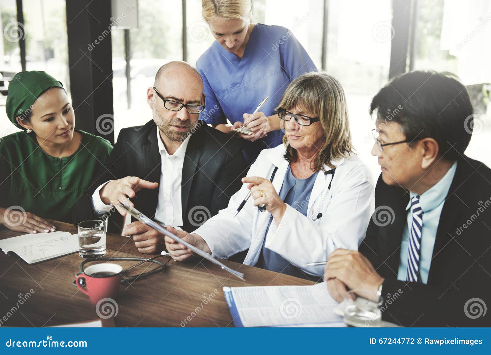 Doctor Team Treatment Plan Discussion Concept Stock Photo - Image of ...