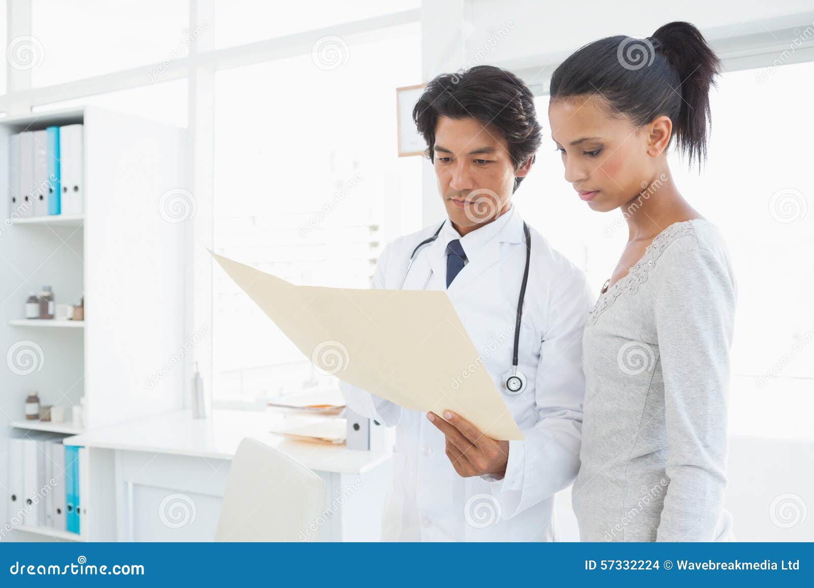Doctor Telling Patient Her Results Stock Photo - Image of exams, length ...