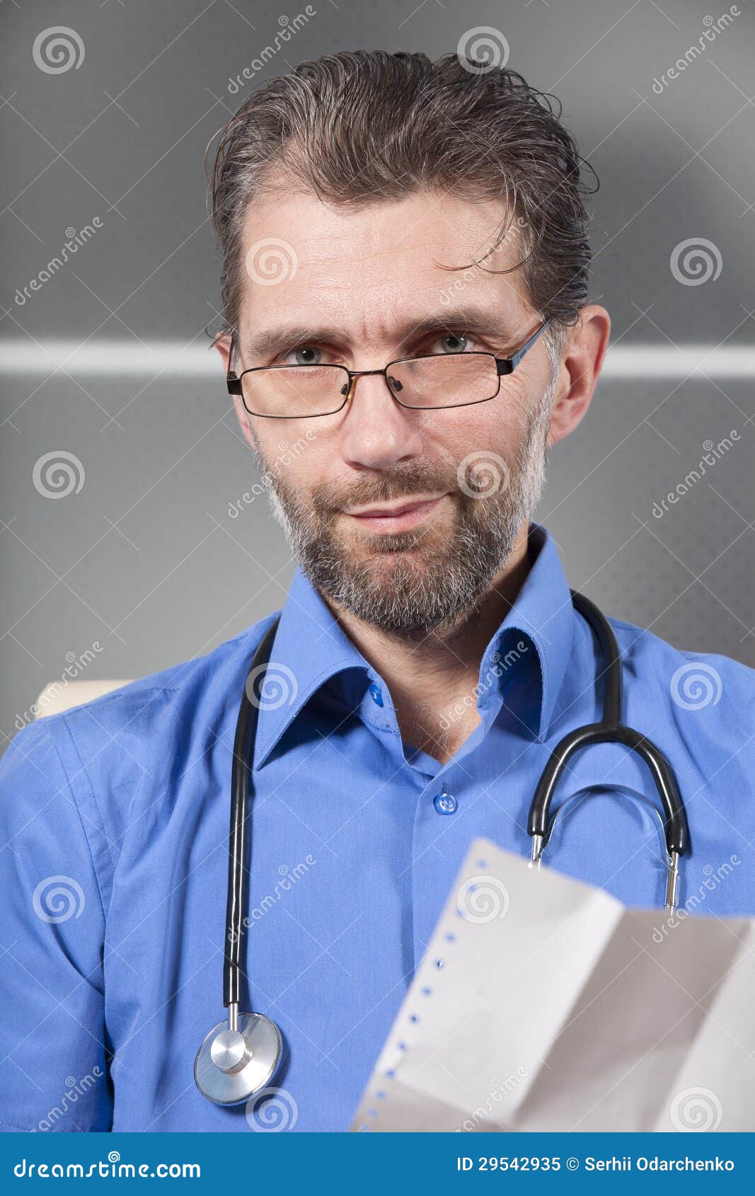 Doctor Tells Result of Inspection Stock Image - Image of eyes ...