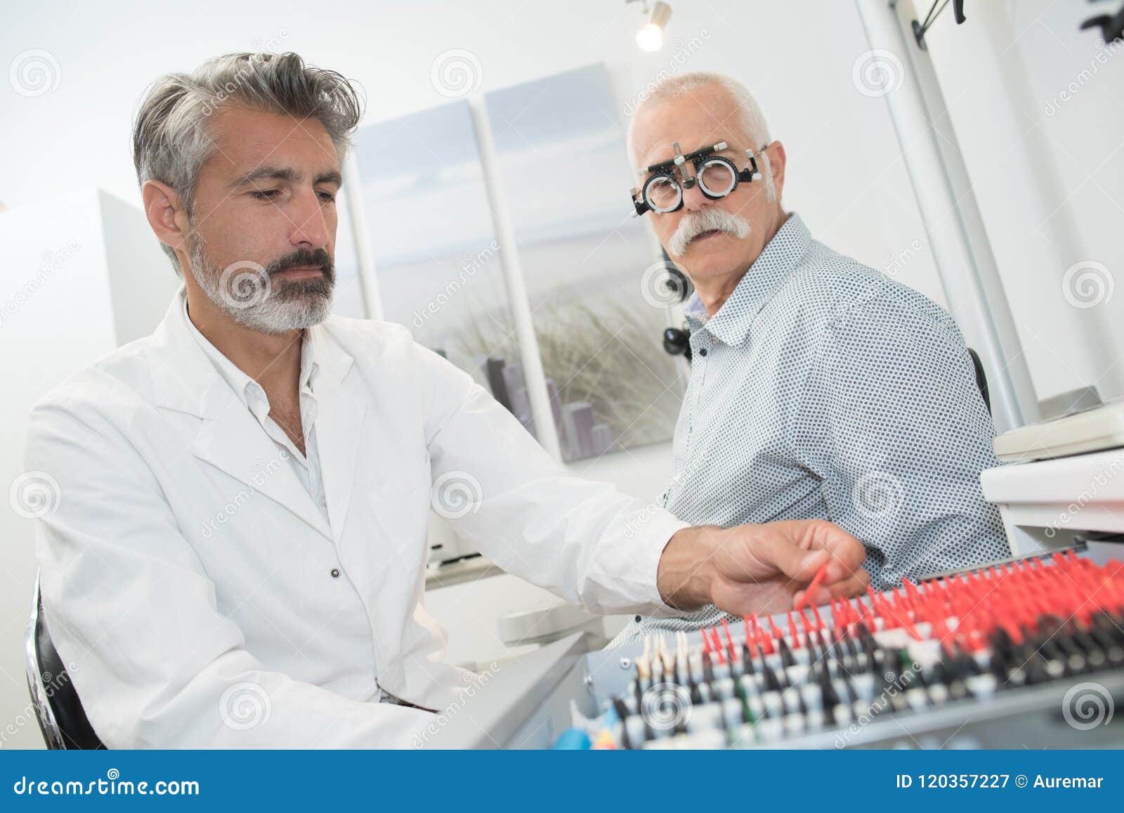Doctor Testing Different Eye Test Lens Stock Image - Image of doctor ...