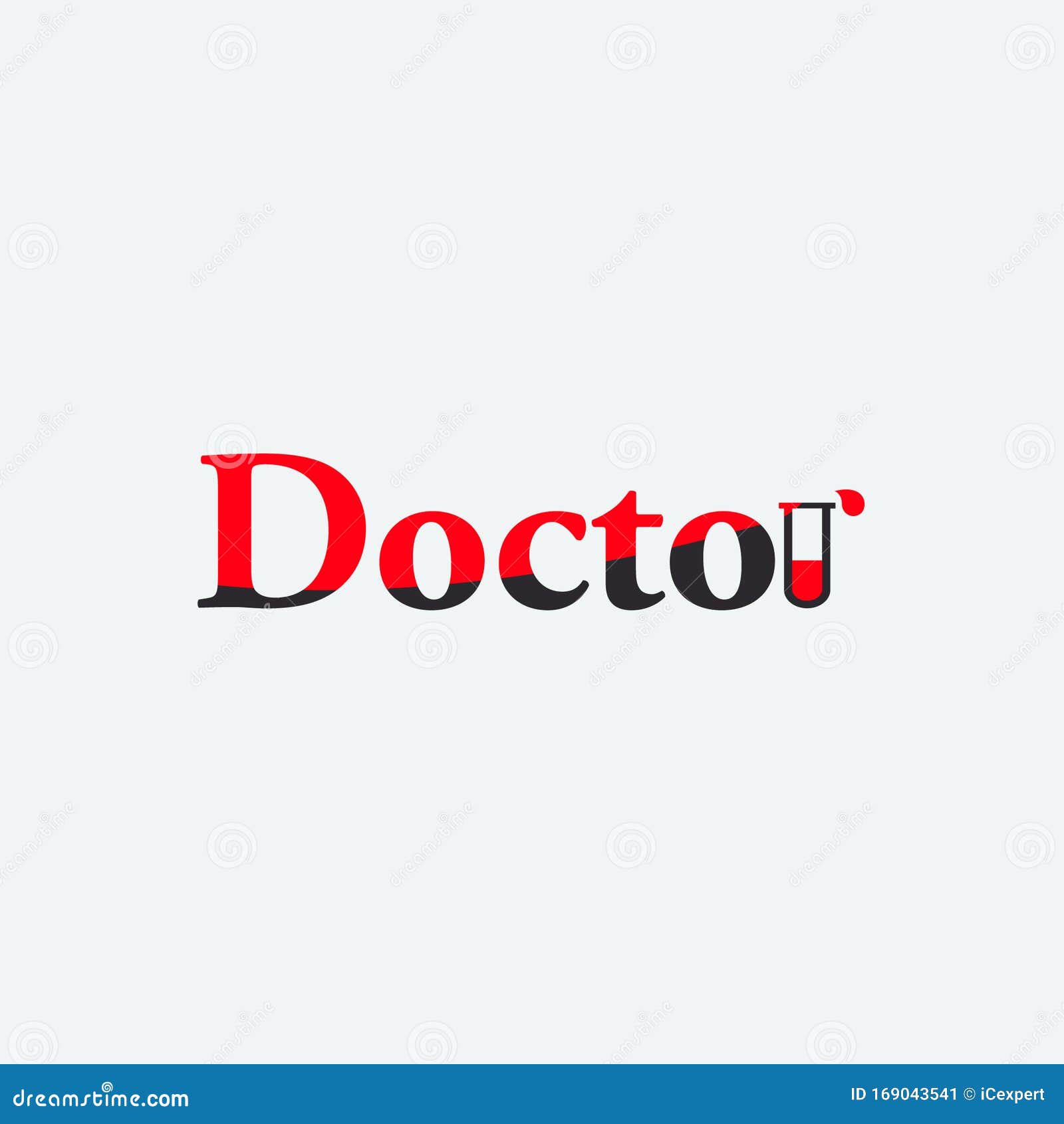 Doctor Text Design vektor abbildung. Illustration von kreativ - 169043541