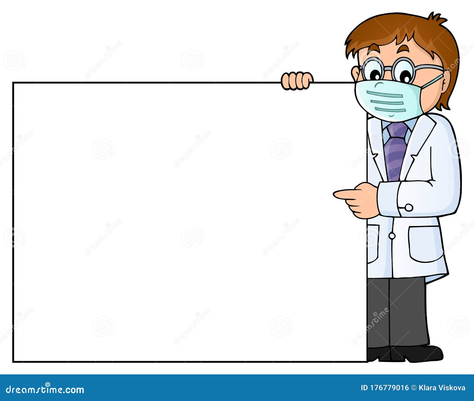 Doctor theme frame 1 stock vector. Illustration of mask - 176779016