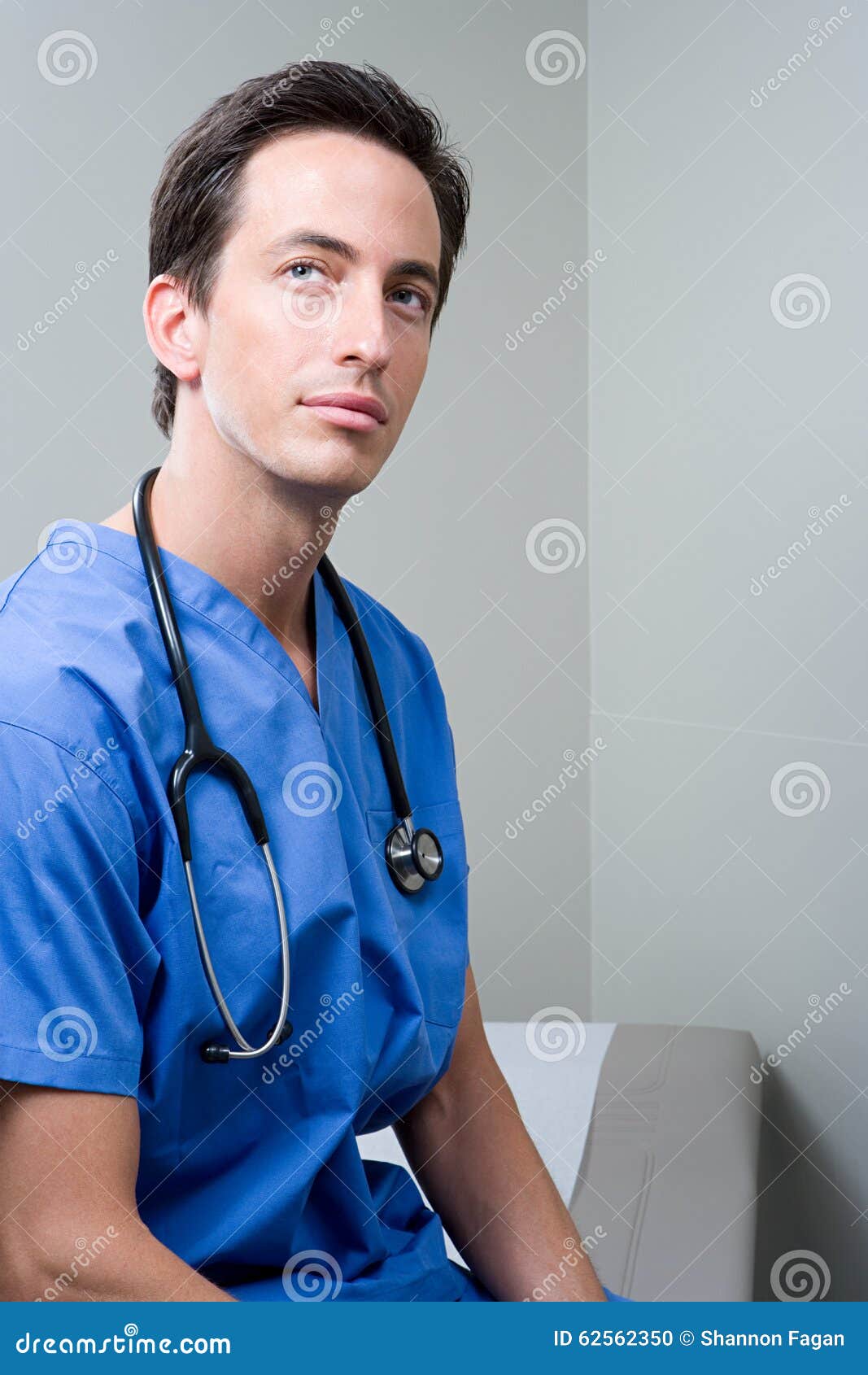 Doctor thinking stock photo. Image of proud, future, caucasian - 62562350