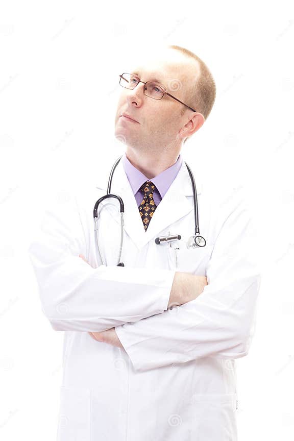 Doctor Thinking about Problem Solution Stock Photo - Image of doctor ...