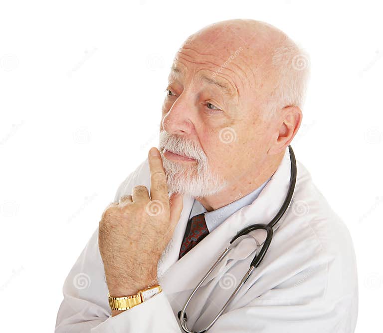 Doctor - Thinks it Over stock image. Image of medicine - 4979831