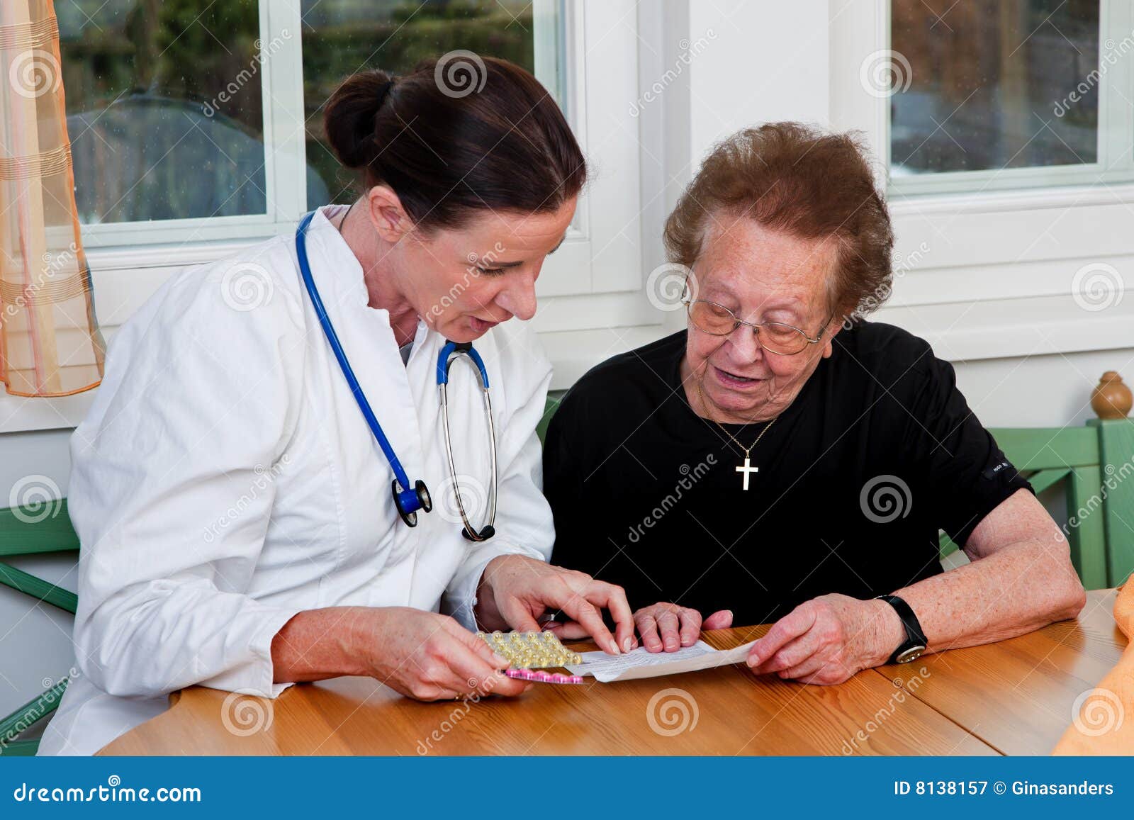 Doctor To Discuss Medications with Patients Stock Image - Image of ...