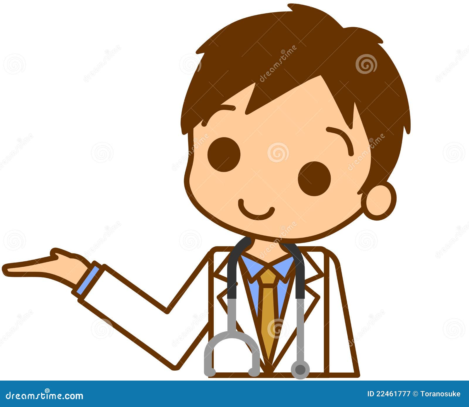 Doctor to guide stock illustration. Illustration of welfare - 22461777
