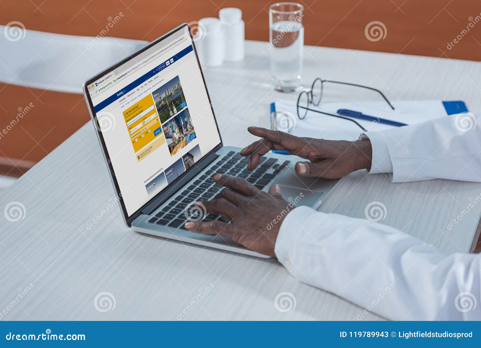 Doctor Using Booking Website Editorial Stock Photo - Image of hospital ...