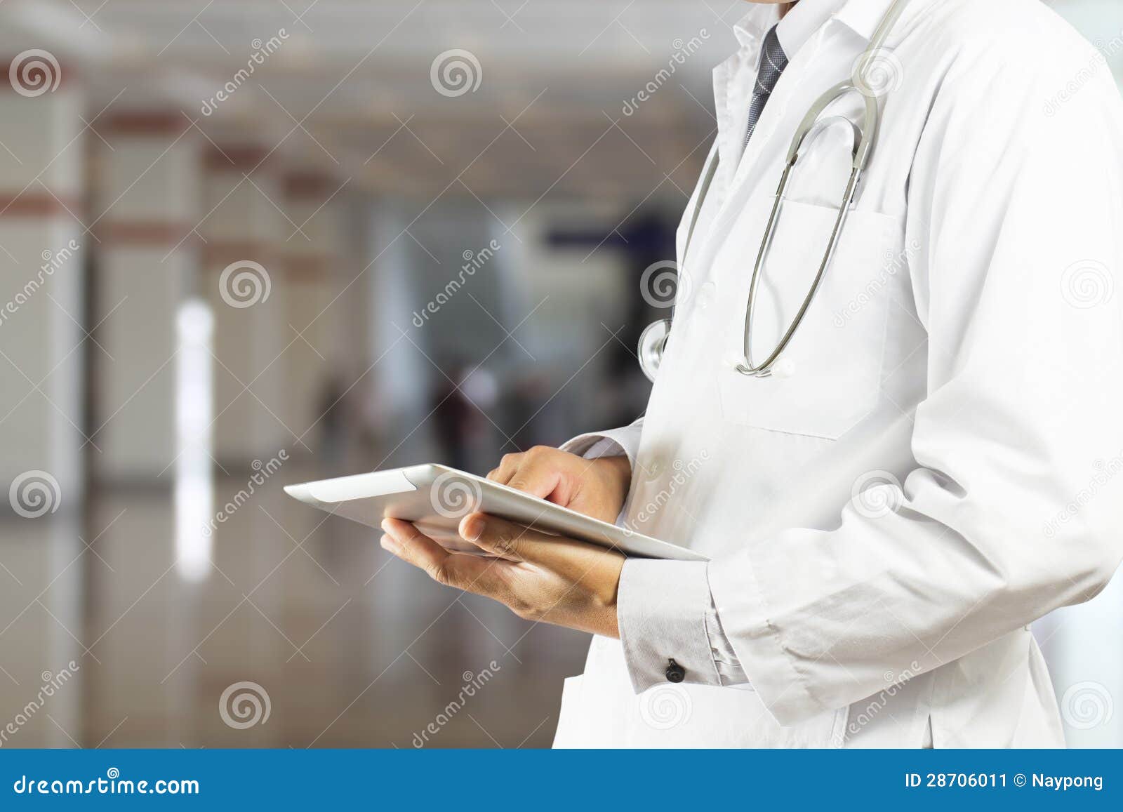 Doctor Using a Digital Tablet Stock Image - Image of medical, hand ...