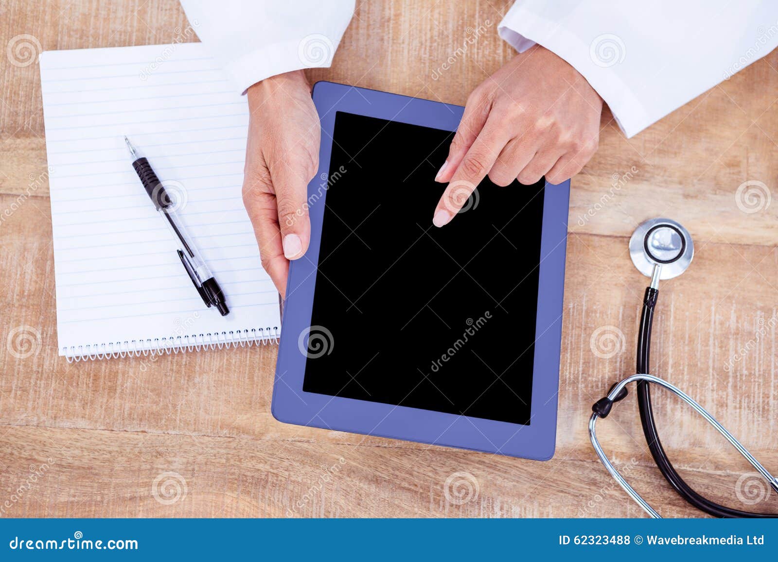 Doctor Using Digital Tablet Stock Photo - Image of computer, consulting ...